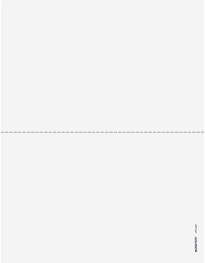 2up Blank Perforated Paper